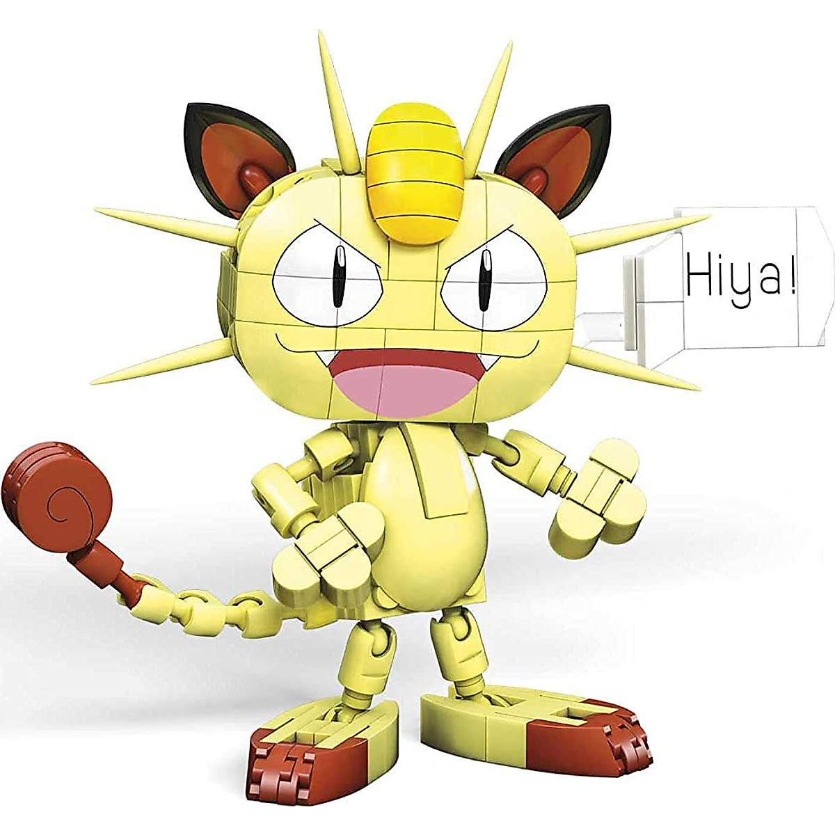 Mega Construx Pokemon Meowth Construction Set with Character Figures, Building Toys for Kids (169 Pieces)