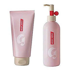 Glossier Body Hero Duo Body Hero Daily Oil Wash 8.4 fl oz/250 ml Body Hero Daily Perfecting Cream 8.4 fl oz/250 ml