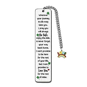 Bookmarks Inspirational Graduation Gift Bookmark Best Wishes Go to University Son Daughter Birthday Present Be Safe Enjoy The Ride Christmas Sister Brother Cousin Come-of-Age Encouragement Keepsakes