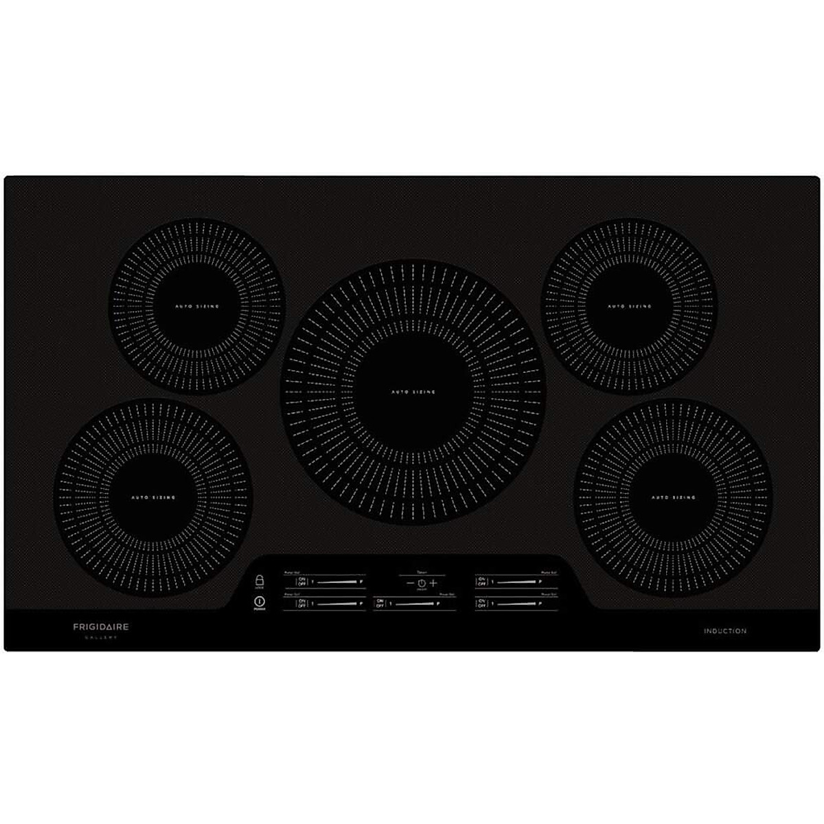 FRIGIDAIRE FGIC3666TB Gallery 36" Electric Induction Cooktop, Built-in 5-Burner, Vitroceramic Glass, Black