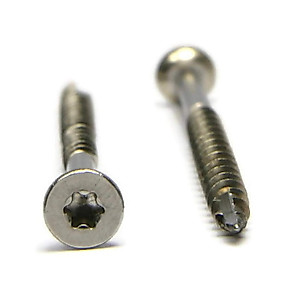 Star Drive Deck Screws 305 Stainless Steel Bugle Head Type 17 Point - #8 x 2-1/2" Qty 25