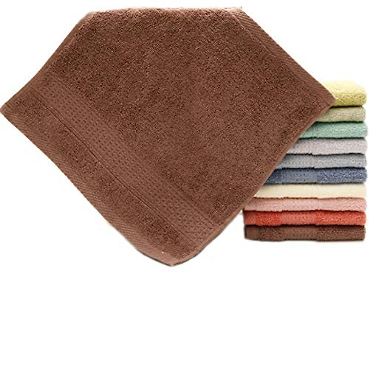 12-Pack Face Towels,Multi-Color Soft Washcloth 35*35cm (1)