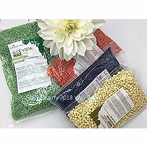 Huini Herbicos Body Hair Remover Hard Wax Beans Aloe Vera All Skin - 17.64 oz