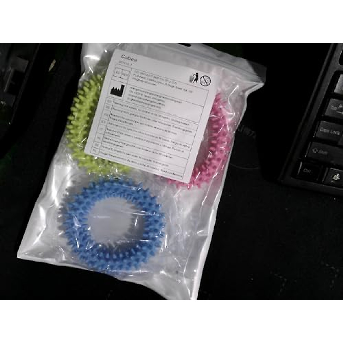 cobee Puppy Teething Chew Toys, 3 Packs Small Dog Puppy Toy Ring 360° Clean Pet Teeth and Soothe Itching Rubber Dog Chew Toy Oral Health Puppy Interactive Chew Toys