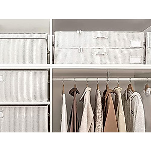 StorageWorks 2-Pack Decorative Storage Boxes with 2-Pack Underbed Storage Boxes