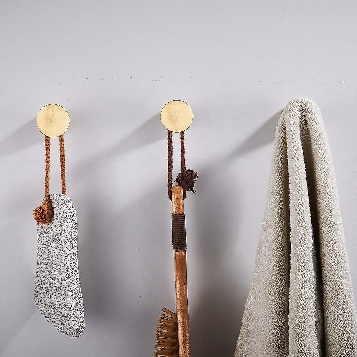 TECI Solid Brass Gold Hooks Heavy Duty Wall Mounted.Perfect for Purse,Coats, Jackets, Hats, Scarfs, Bags, Backpacks,Hat,Towel, and More.Available for Clothing Store, Hotel, Cafe, TC005D