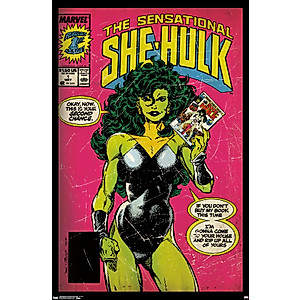 Trends International Marvel Comics - She-Hulk - The Sensational She-Hulk #1 Wall Poster, 22.375" x 34", Premium Unframed Version