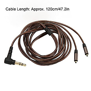 Earphone Replacement Audio Upgrade Cable, Headphone Low Loss Flexible 3.5mm Sound Cable for Vjjb N1