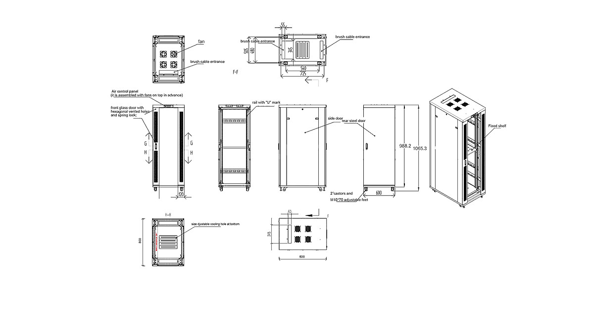 32U Server Rack Cabinet - Safe, Stylish & Fully Equipped