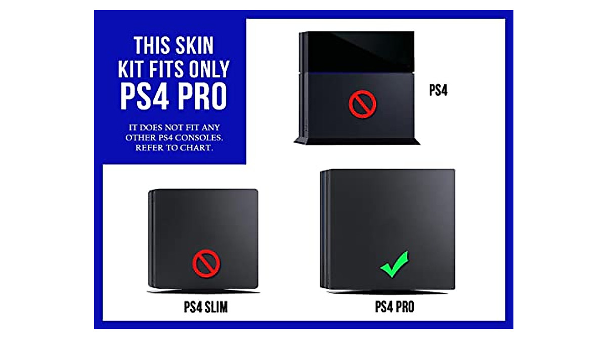 Sky Chrome Mirror Decal Kit for PS4 Pro - Custom Look