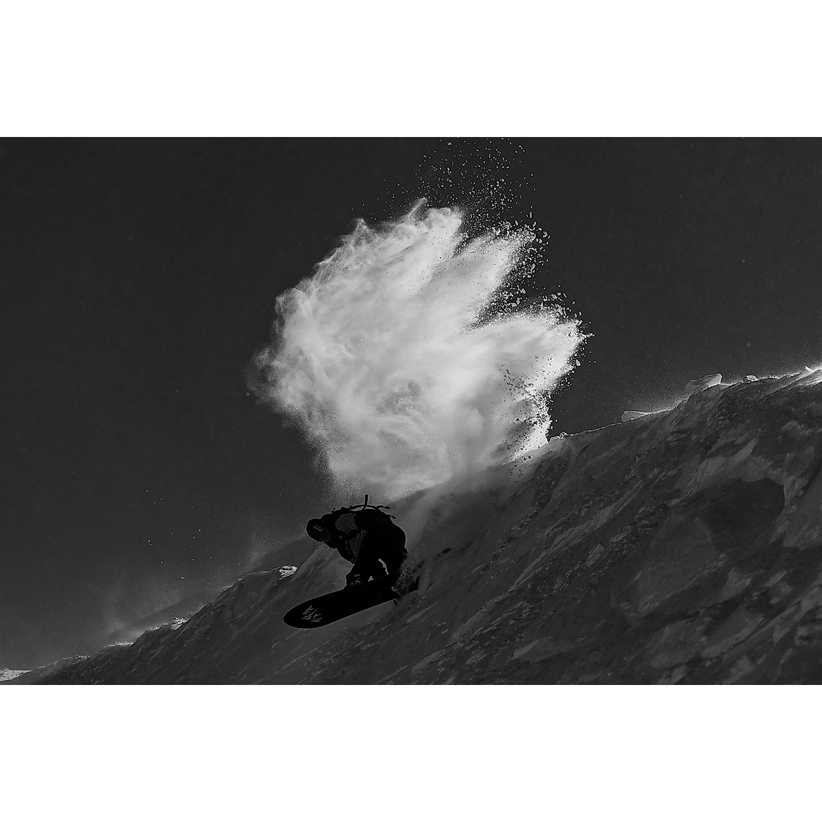 JONES Snowboards Storm Wolf Snowboard, Surf Series, Directional Freeride, 162cm, Big Horn Series