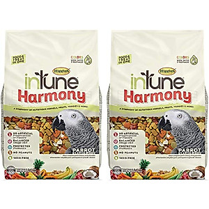 Higgins 2 Pack of Intune Harmony Food for Parrots and Large Birds, 3 Pounds Each