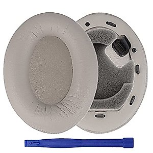 WH-1000XM4 Ear Pads for Sony Headphones, BUTIAO Replacement Earpads Ear Cups Cushion Muffs for Sony WH 1000XM4 Over-Ear Headphones with Protein Leather Noise Isolation Memory Foam - Champagne