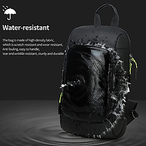 Aamytike Crossbody Sling Bag,Waterproof Sling Backpack for Men with USB Charging Port Lightweight Casual Daypack