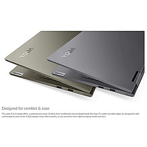 Lenovo Yoga 7i Laptop with 15.6" FHD 500 nits Touchscreen, 11th Gen Intel i7-1165G7, 1TB SSD, 16GB DDR4, HDR 400, Wi-Fi 6, BT 5.0, and Windows 10 Pro