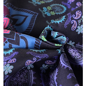 MEILA Duvet Cover Set Luxury Soft Microfiber Bedding Sets Bohemian Mandala Pattern Bedclothes, Queen(90inx 90in), 4 Pieces (1 Duvet Cover+ 2 Pillowcase+ 1 Throw Pillow Case)