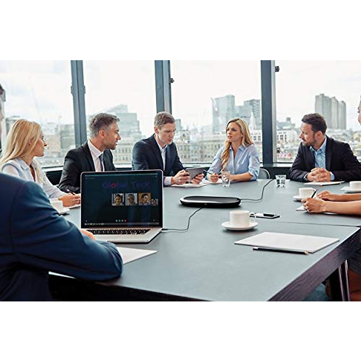 Jabra Speak 810 Speakerphone (Non-Wireless) | Bluetooth, USB, NFC, 3.5mm inputs | Compatible with UC, Softphones, Smartphones, Tablet, PC | Skype, Cisco, Siemens, IBM Sametime, Avaya #7810-209