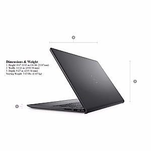 2024 Newest Dell Inspiron 15 Business Laptop, 15.6" FHD Display, AMD Ryzen 5 5500U(6-core), 16GB RAM, 512GB SSD, AMD Radeon Graphics, Webcam, WiFi 6, Bluetooth, Windows 11 Pro, with Tugwry Cleaner Kit
