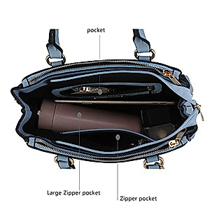 MKF Collection Satchel Bags for Women With Wristlet Wallet, Vegan Leather Shoulder Pocketbook Handbag Purse