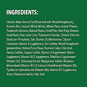 FELINE GREENIES SMARTBITES HEALTHY INDOOR Natural Treats for Cats, Tuna Flavor, 16 oz. Tub