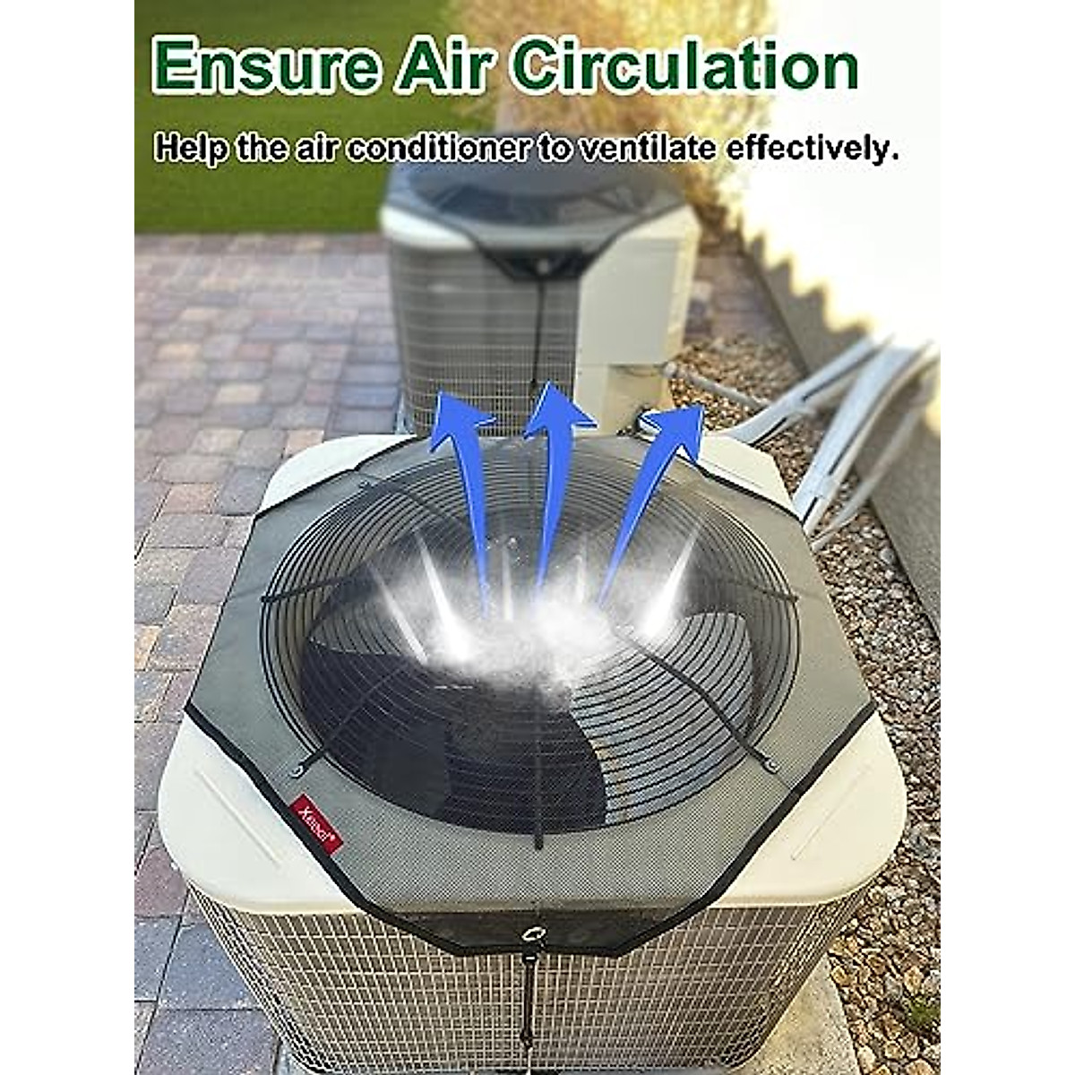 Xeeol 36x36 Central Air conditioner Covers for Outside, Larger Mesh AC Unit Covers Outdoor - Top Universal Defender