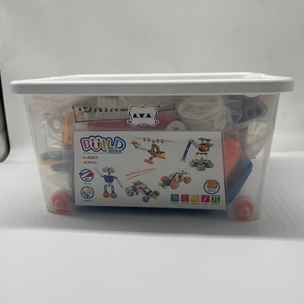 AIVIAI STEM Building Toys Set for Kids Education Construction Building Blocks Toy Learning Engineering Kit Toy for Boys and Girls Ages 5-12 Years Old, Christmas/Birthday Gift Idea (167 PCS)