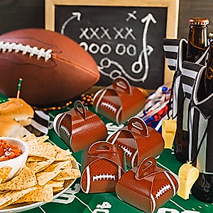 36 Pack Sports Party Box Favors Ball Goodie Boxes Sports Game Theme Gift Boxes Football Soccer Candy Boxes Sports Party Treat Boxes for Sports Themed Birthday Baby Shower Party Supplies (Football)