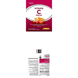 GNC Vitamin C Soft Chews 500mg - Orange - 60 Soft Chews