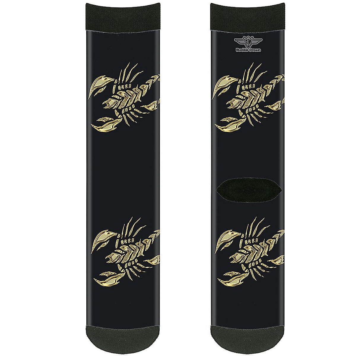 Buckle-Down Unisex-Adult's Socks Scorpion Crew, Multicolor