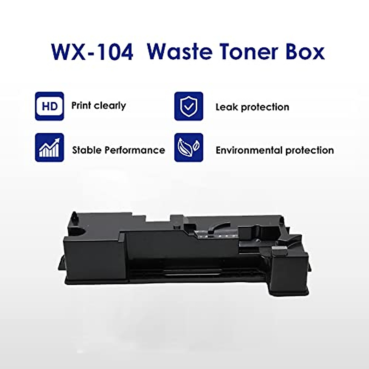 WX-104 Compatible Waste Toner Box Replacement for WX104 A7XWWY2 Waste Toner Container for Konica Minolta bizhub 227 287 Printers (1 Pack)