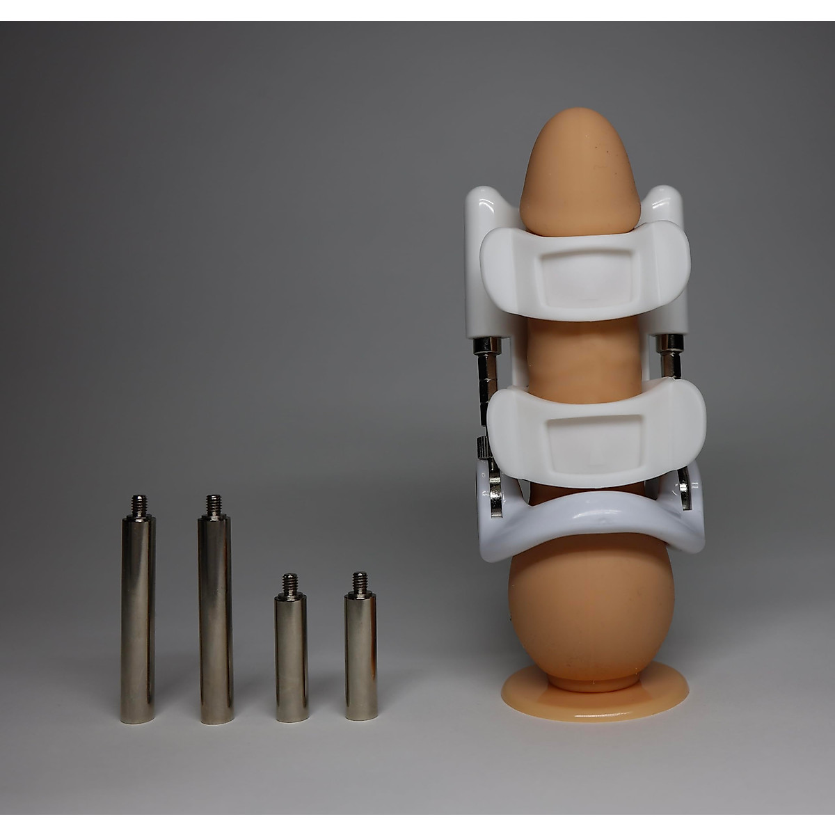 Men's 4-Rod Quad Cradle Support Penis Extender Stretcher - Male Stretching Extenders Kit