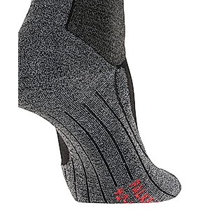 FALKE Men's SK5 Ski Socks, Silk, Knee High, Ultra Light Cushion, Breathable Quick Dry, Winter Athletic Sock, Black (Black-Lightning 3171), 12.5-13.5, 1 Pair