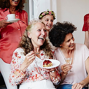 CIEHER 60th Birthday Gifts for Women,60 Birthday Crown + 60 & Fabulous Sash,60th Birthday Decorations Women,60th Birthday Cake Topper