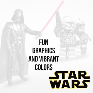 Star Wars Classic Embroidered Logo Flatbrim Baseball Cap Hat, Boys Youth, Black & Red