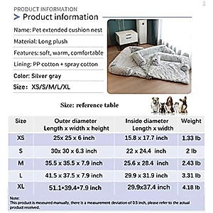 Luxury Couch Protector for Cats and Small Dogs, Faux Fur Sofa Protector for Pets, Car Dog Bed, Calming Cat Bed for Couch, Calming Small Dog Bed for Couch Couch, Protector for Small Dogs, (X-Small)