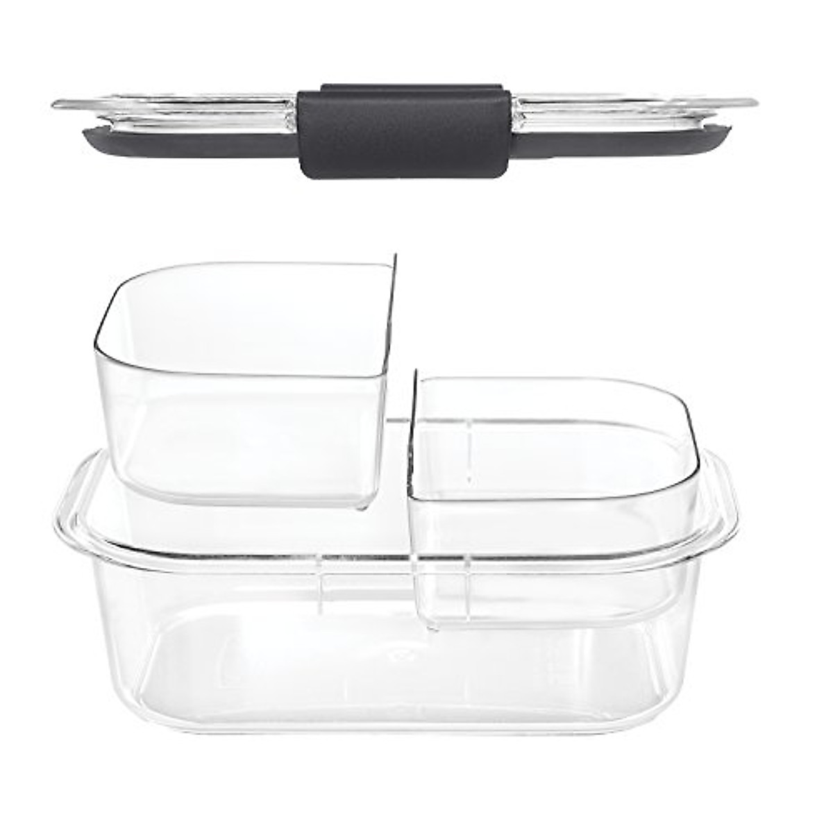 Rubbermaid Brilliance Food Storage Container, Medium, 3.2 Cup, Clear 1997830