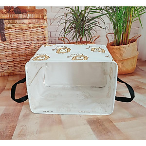 VAIVUSTO Rec Toy Box Chest Kids Hamper Storage Basket Collapsible Organizer Bin Gift Baskets for Home/Dorm/Kitchen/Pet/Office/Closet/Shelf