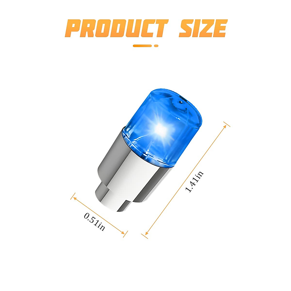 4PCS LED Car Wheel Tire Valve Caps Lights, Neon Spoke Flash Light Bulb for Bike Motorcycle, Waterproof Motion Sensors Led Lamp with 10 Extra Battery, Auto Accessories