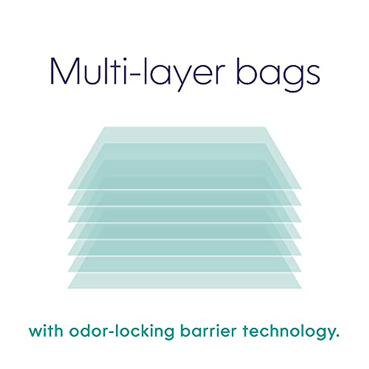 Litter Genie Easy Roll Continuous Refill Bags (1-Pack) | Multi-Layers of Odor-Barrier Technology | Includes 24 Bags