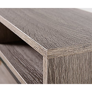 Signature Design by Ashley Daylicrew Computer Desk with Hutch, Storage, Natural Reclaimed Wood