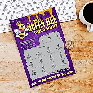 Laughing Smith - Pregnancy Announcement Fake Scratch Off Lottery Ticket (6pk), Funny Baby Reveal Cards for Dad, Grandparents, Husband and Parents