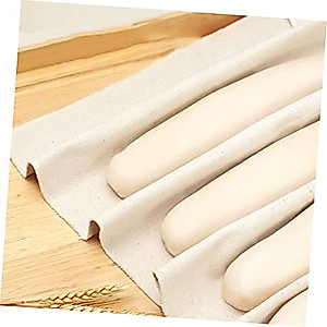Luxshiny 2pcs Bread Yeast Cloth Cotton Washcloth Bread Organic French Bread Baking Pan Kitchen Baking Tools Baking Couche Linen Fermented Cotton Cloth Pastry Kitchen Tools Kitchen Utensil