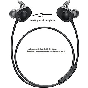 Replacement Left Side Cover for Bose SoundSport Wireless Aqua Blue Black