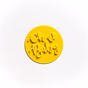 The Cookie Cutter Hub Oh Baby Embosser/Stamp for Cupcakes Fondant Icing Clay Cake Baking Decoration