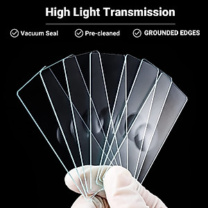 creahub Microscope Slides Concave, Single concave 50pcs Glass Slide with Single Depression for Wet Specimen, Concave Slides, Lab Sample Observe, Gift for Kids