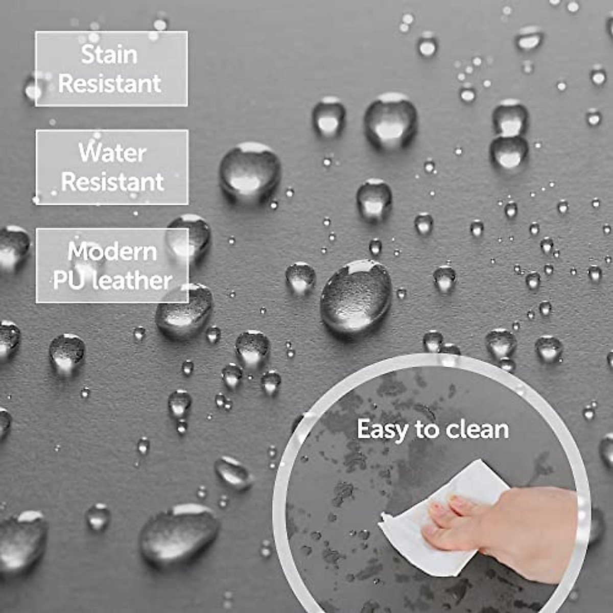 HERA'S PALACE Adjustable Bar Stools, Bar Height Swivel Stools Set of 2, Modern Chairs Barstools Counter Height for Kitchen, Cafe, Grey