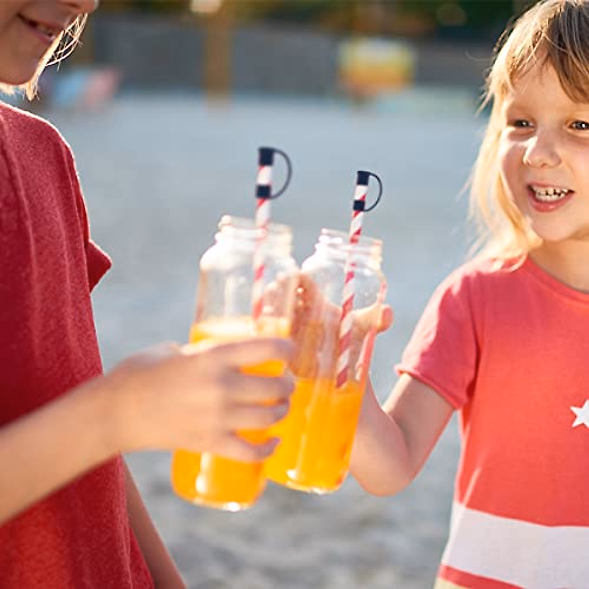 JpGdn 24pcs/pack 10mm Silicone Straw Tips Covers Cap Topper Black for 9-10mm Big large Wide Reusable or Stainless steel Straw or Stanley Cups Food Grade Dust-Proof Straw Plugs Home Kitchen Accessories