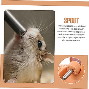 CIYODO Hamster Drinking Fountain Rat Waterers Water Bottles Spout Fresh Water Dispenser Hamster Waterer Bunny Feeder Automatic Pet Feeder Hamster Hideout Water Feeder Vertical Pp