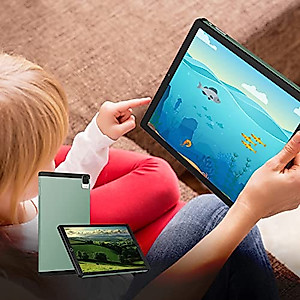 10.1 Inch Android 5.1 Four-Camera Hd Tablet Wifi Bluetooth Android Voice Call Game Tablet Supports Sim Communication Function, Front and Rear Dual Cameras 4000mah Battery 1Pcs (Green)