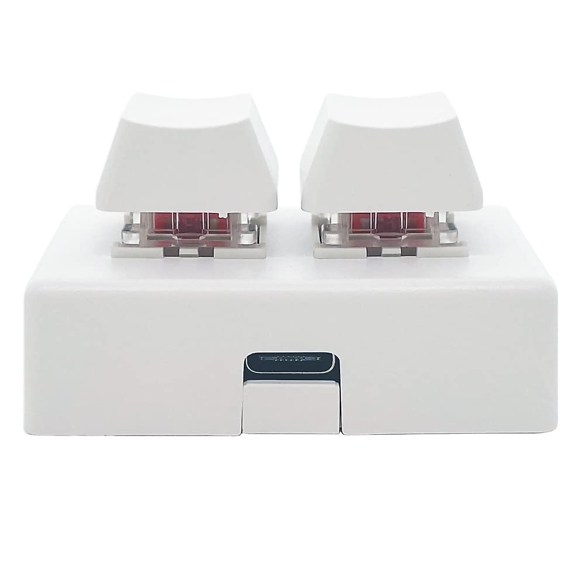 QINIZX USB 2-Key Mini Keypad One-Handed Mechanical Gaming Keyboard for Windows Mac OSU HID Programming Macro Keys RGB LED Backlit Updated Red Switch with 4.9ft Type-C USB Cable